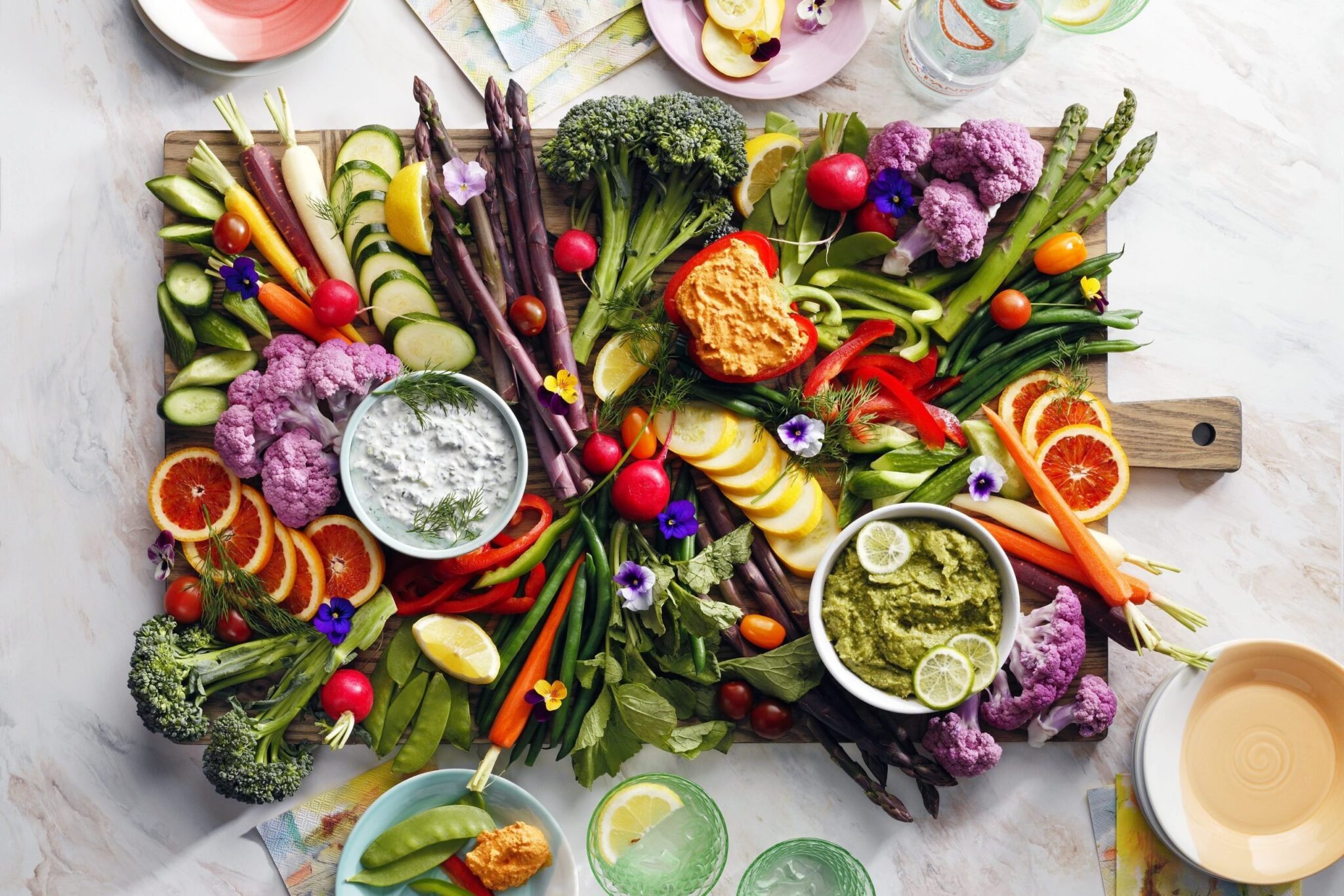 How to Assemble Stunning Crudité Platters | One Board Gal
